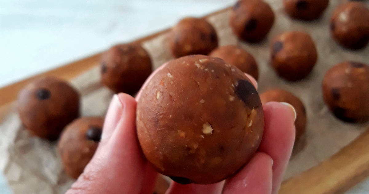 Bolitas de proteína de masa de galleta! - Natta home taste