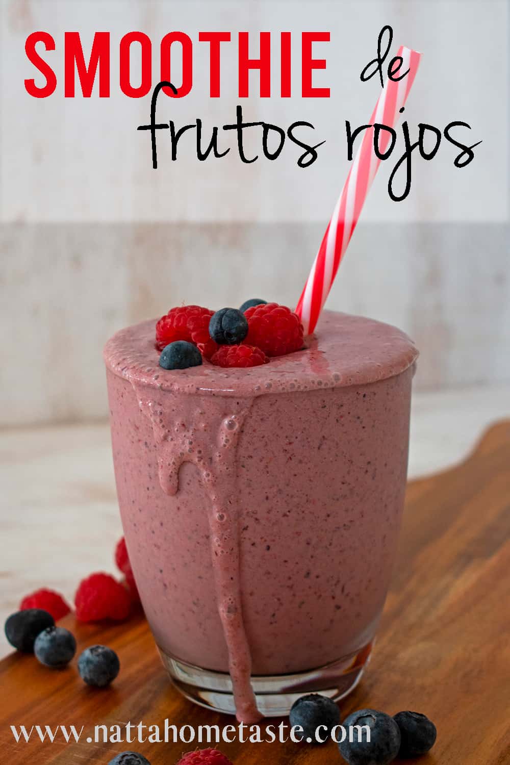 Smoothie de frutos rojos | rico en antioxidantes - Natta home taste