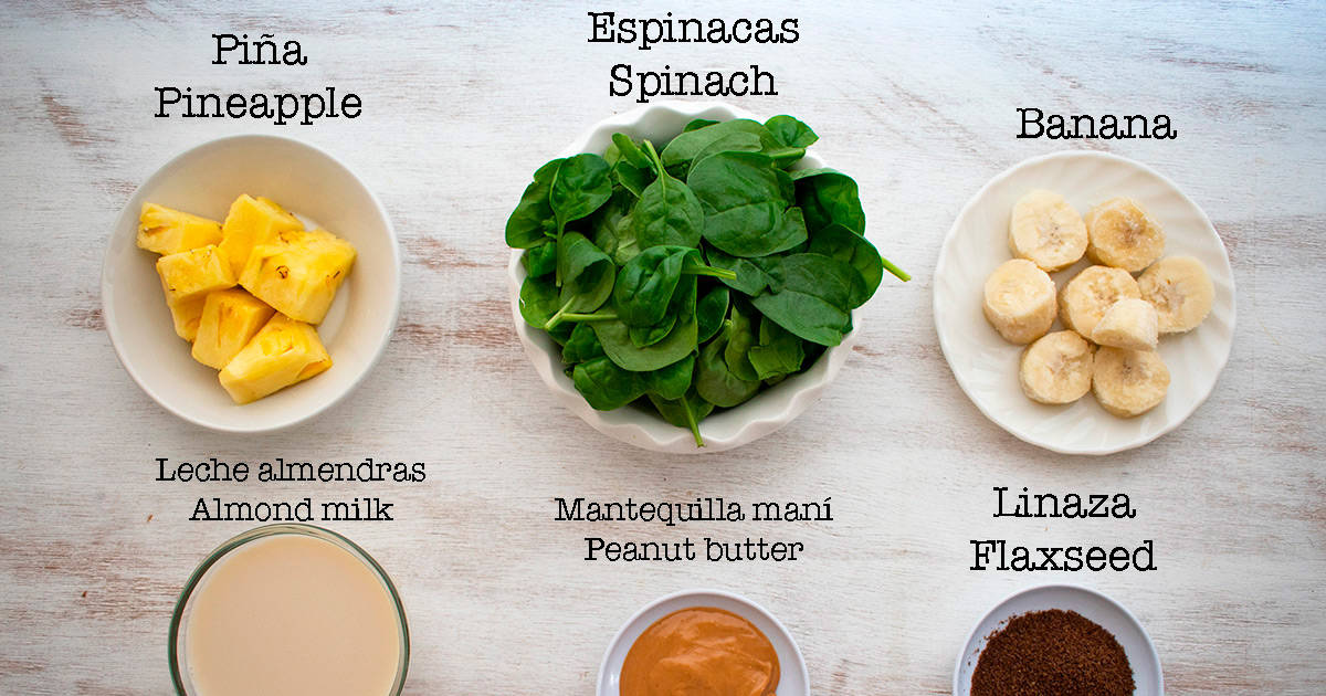 Receta de Smoothie verde - Natta home taste