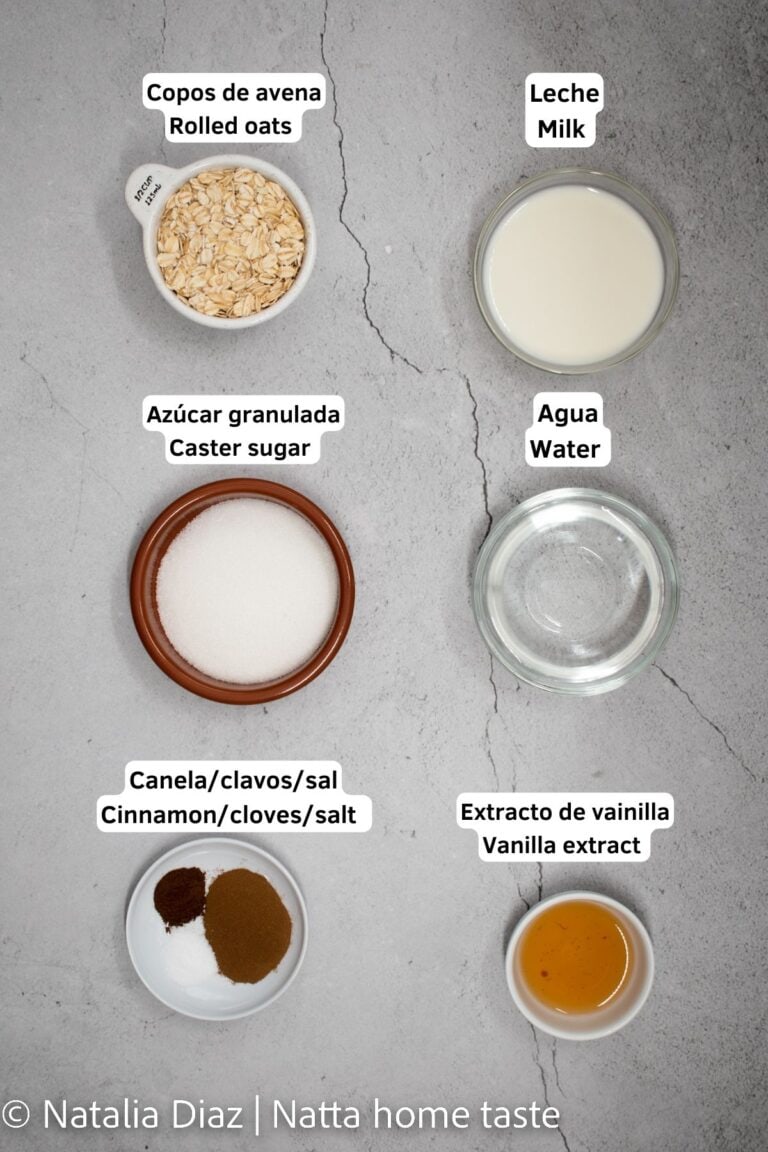 Receta de avena fría colombiana | oatmeal drink - Natta home taste