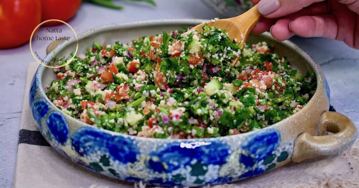 Tabulé de cuscús | receta árabe fácil - Natta home taste